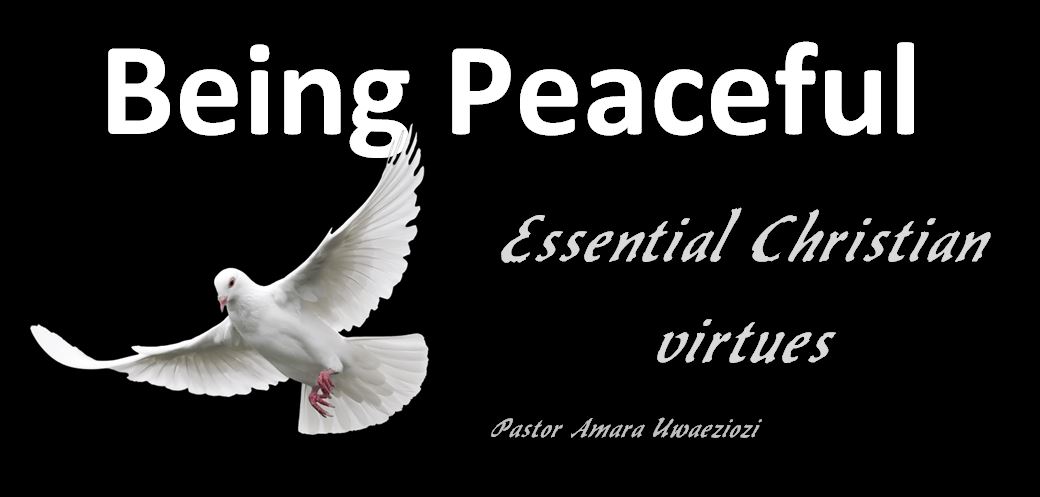 ESSENTIAL CHRISTIAN VIRTUES – BEING PEACEFUL – MVC